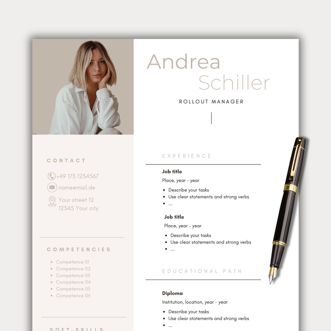 Modern Application Templates English Tabular CV Template Cover Sheet ...
