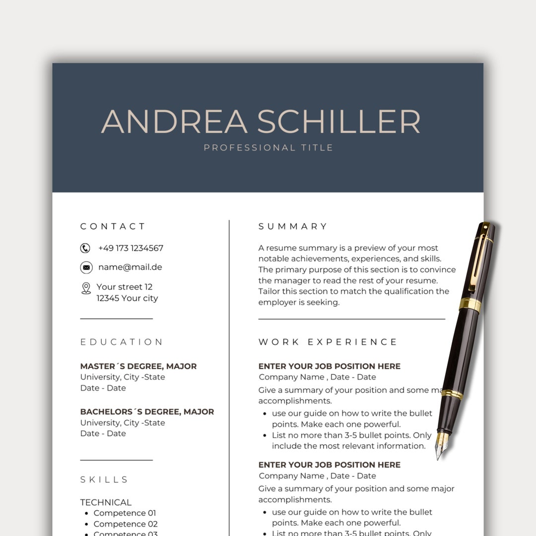 Modern Application Templates English Tabular Resume Template Cover ...
