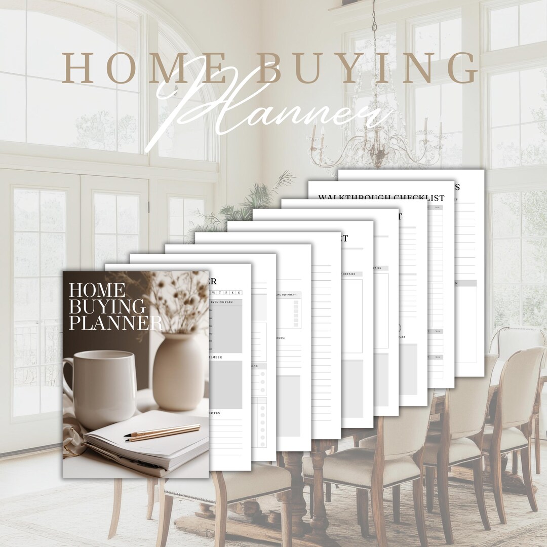 Editable Home Buying Planner A4 US Letter Printable Real Estate ...