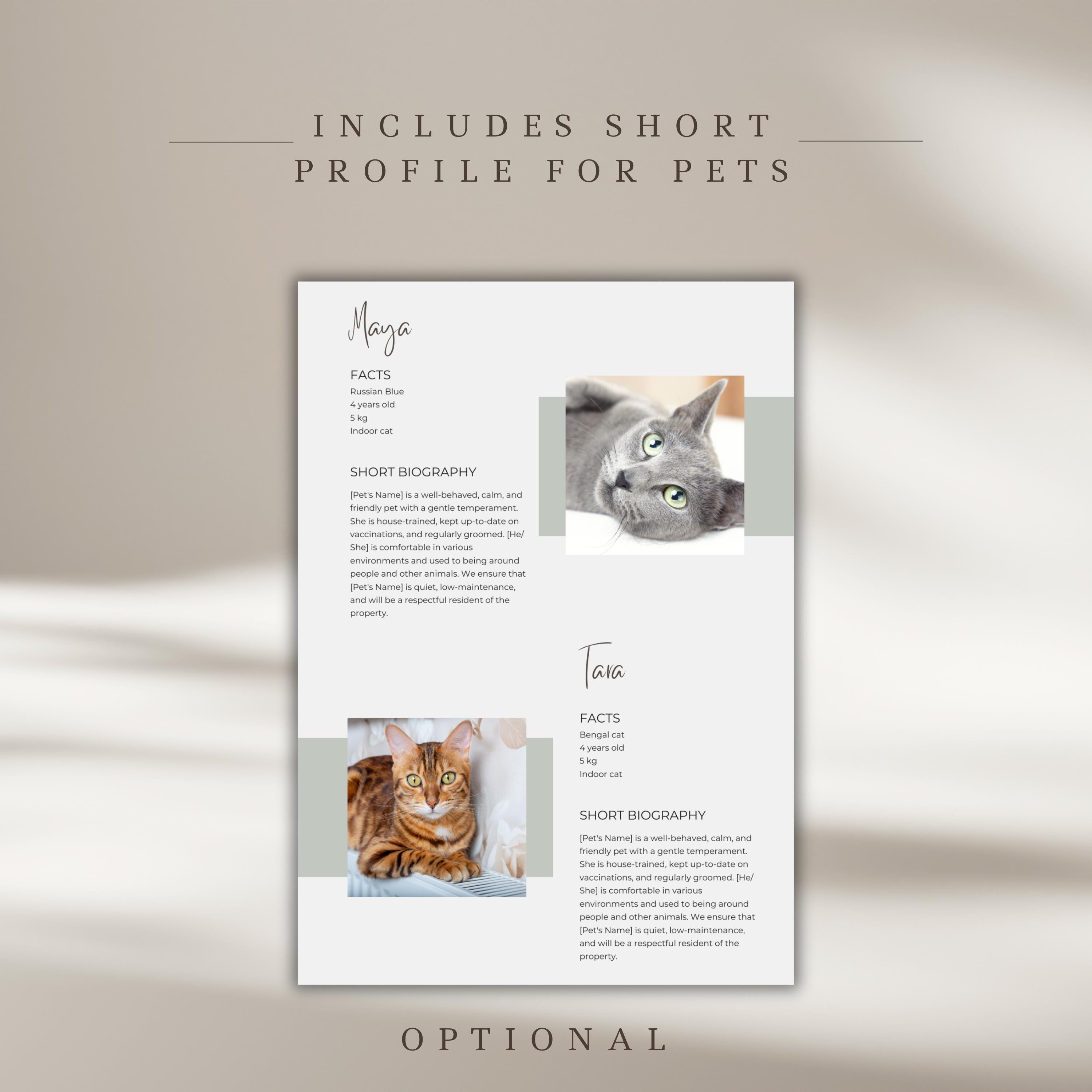 Tenant Resume Template Rental Application CV Creative Rental Cover ...