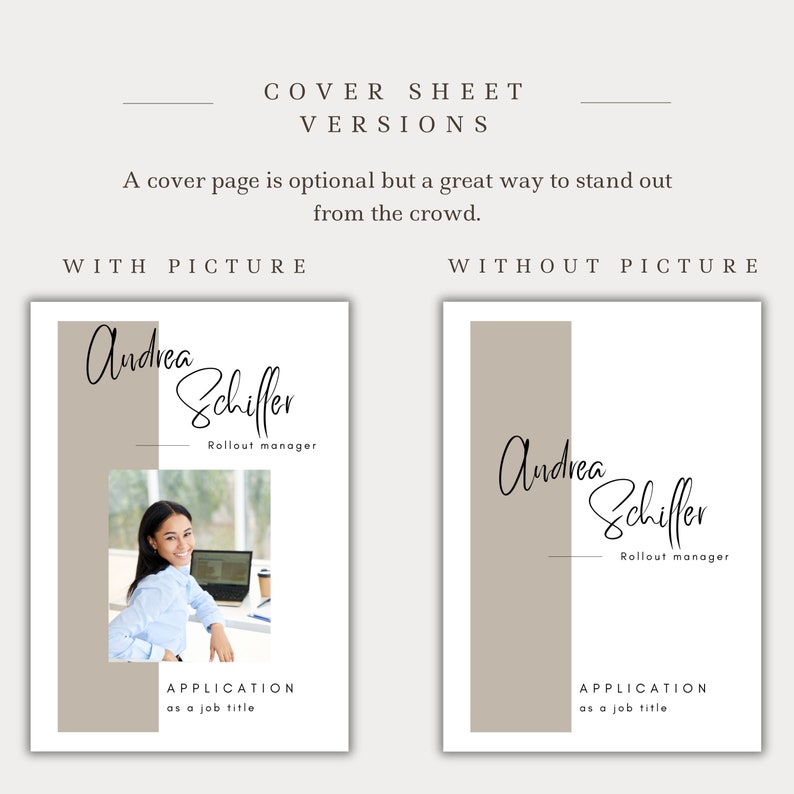 Modern Application Templates English Tabular CV Template Cover Sheet ...