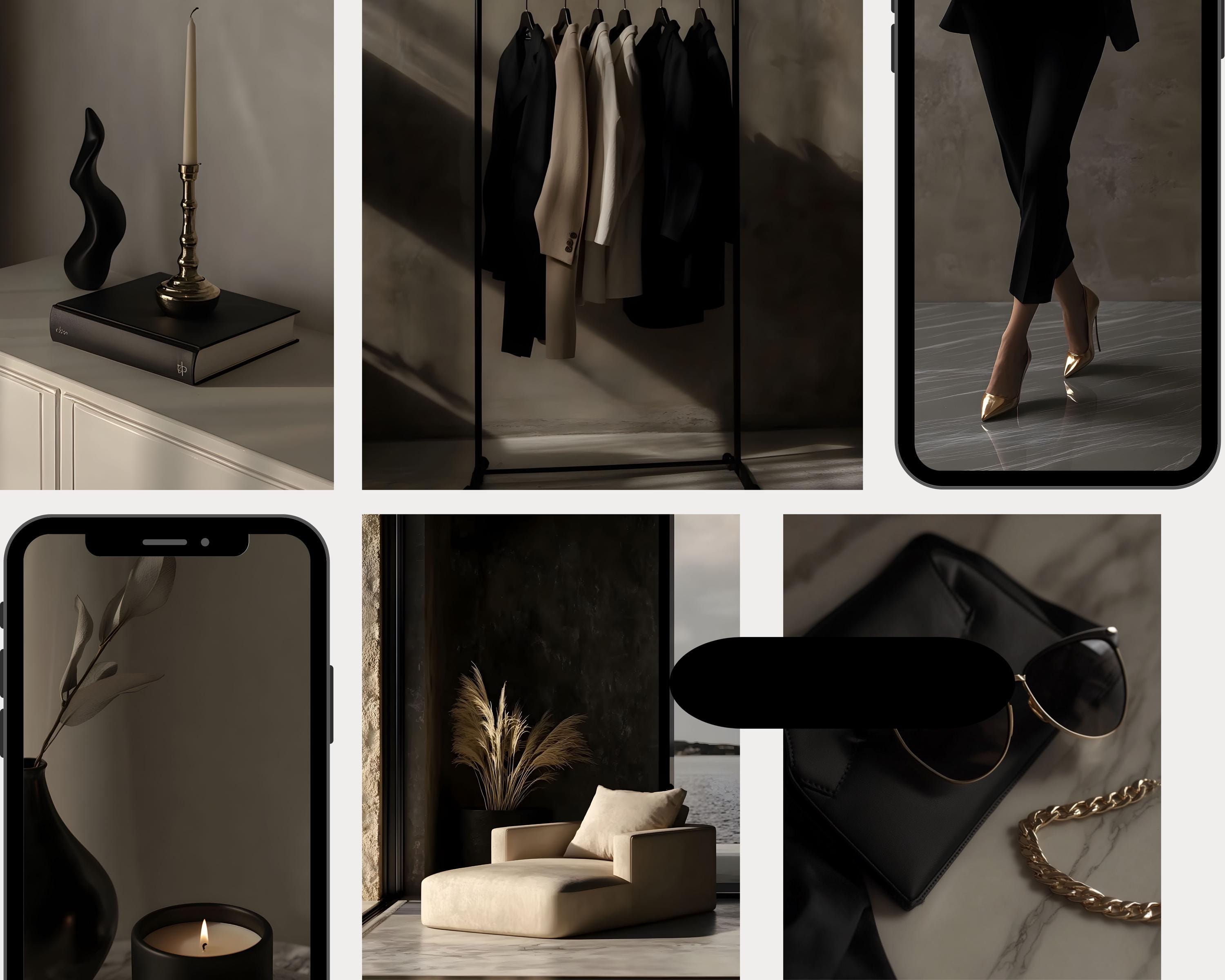 Stock Photo Bundle Dark Boss Lady Aesthetic Faceless Marketing Guide ...