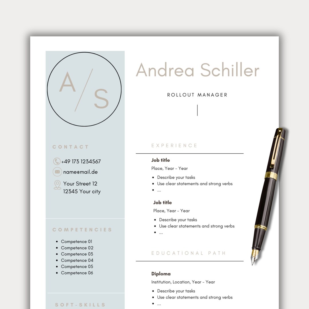 Modern Application Templates English Tabular CV Template Cover Sheet ...