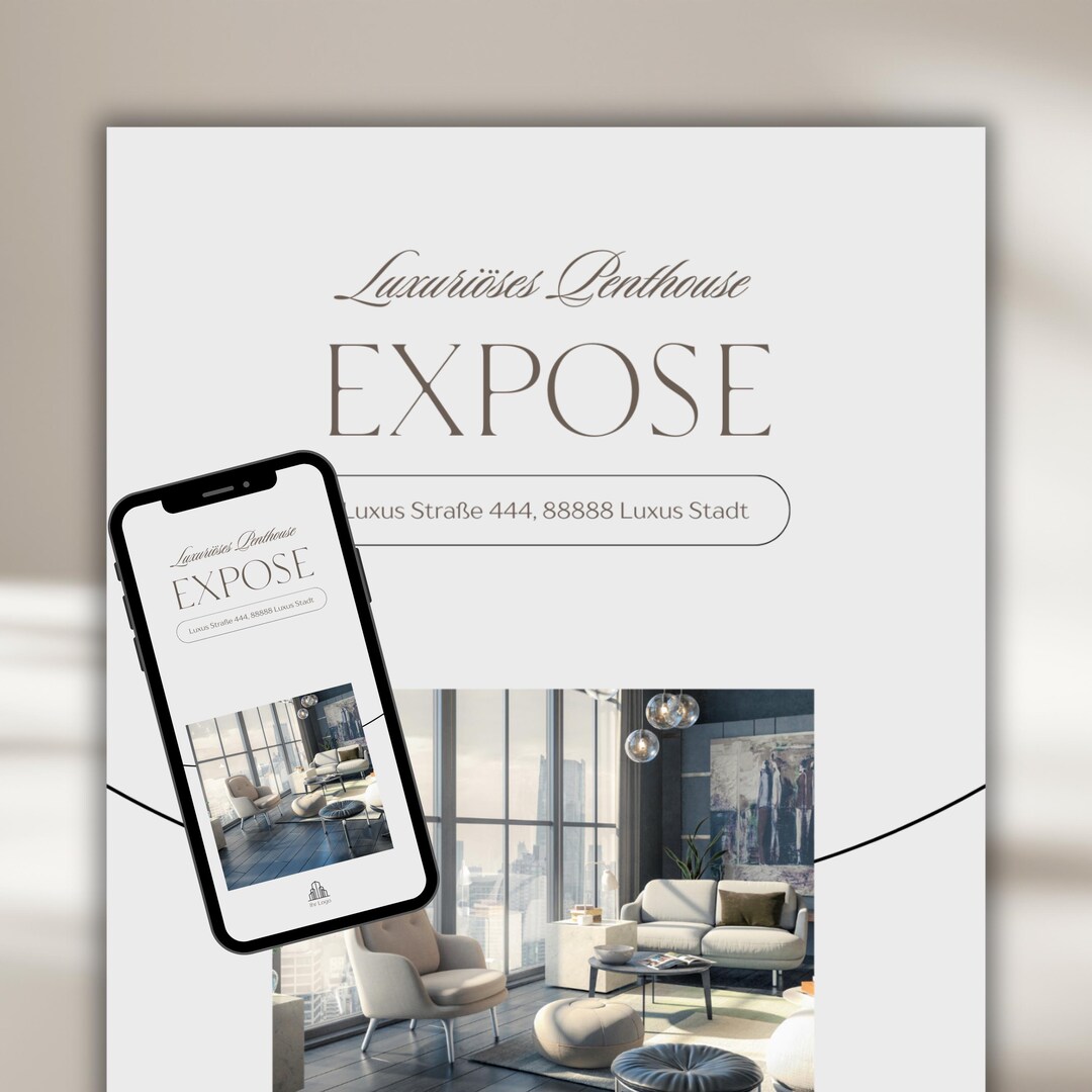 Real Estate Expose Template House Sale Agent Template Apartment Sale ...