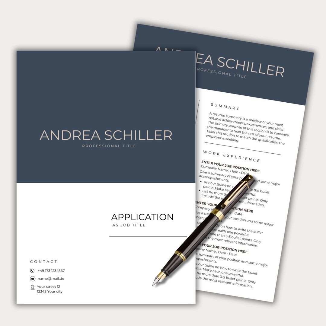 Modern Application Templates English Tabular Resume Template Cover ...