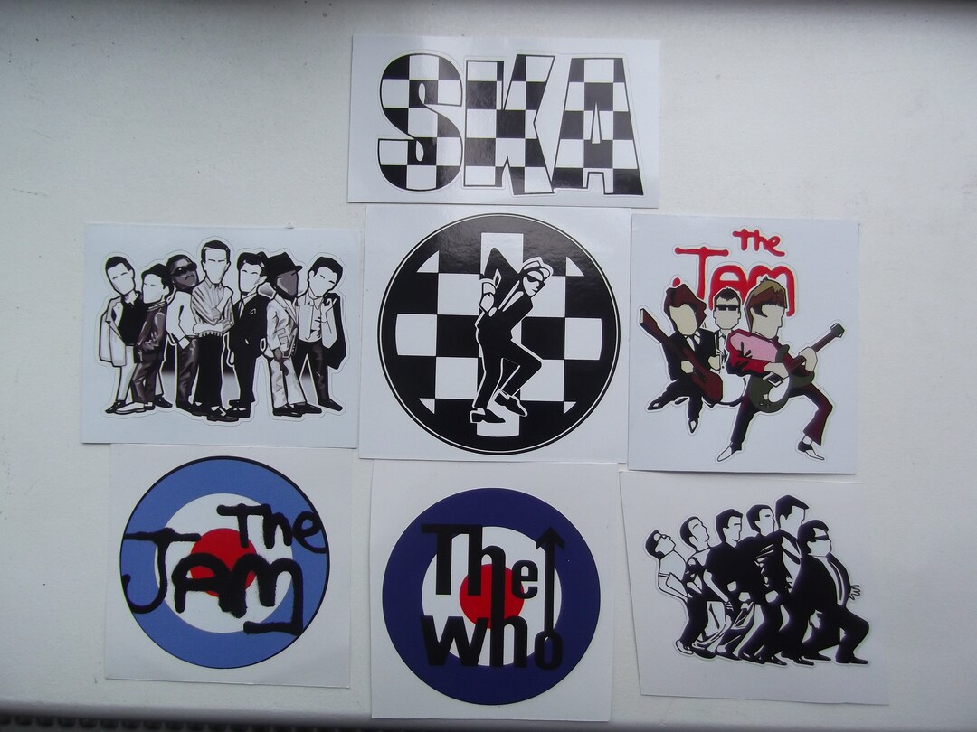 7 X Vinyl Stickers Ska Mod Rockers Soul Rock Music suitable - Etsy UK