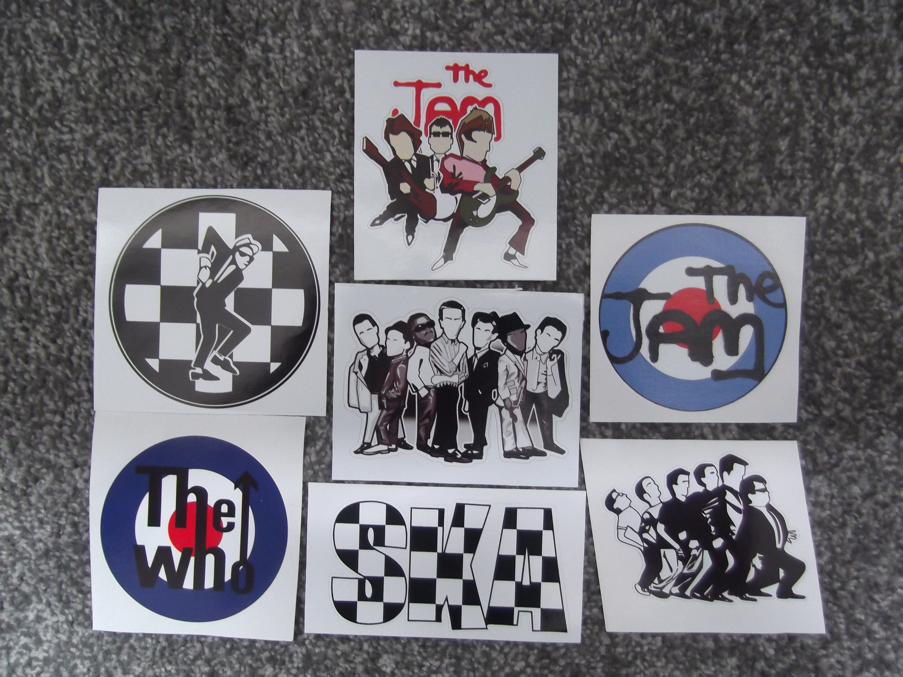 7 X Vinyl Stickers Ska Mod Rockers Soul Rock Music suitable - Etsy UK