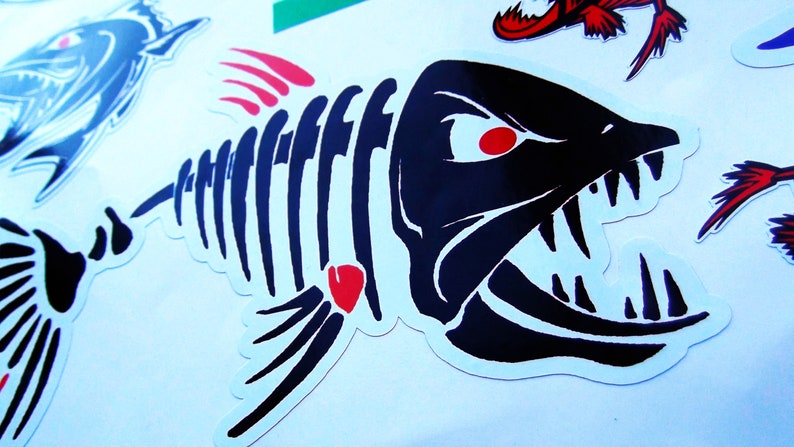 Fishing Stickers Set . Vinyl Waterproof . All Shown Included, Shimano ...
