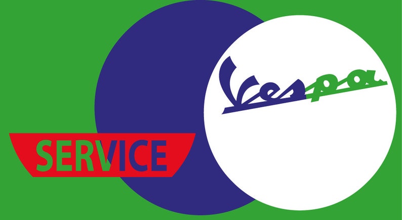 Vespa Service Badge Logo Vector Svg , Editable Svg Layered, Svg and Ai ...