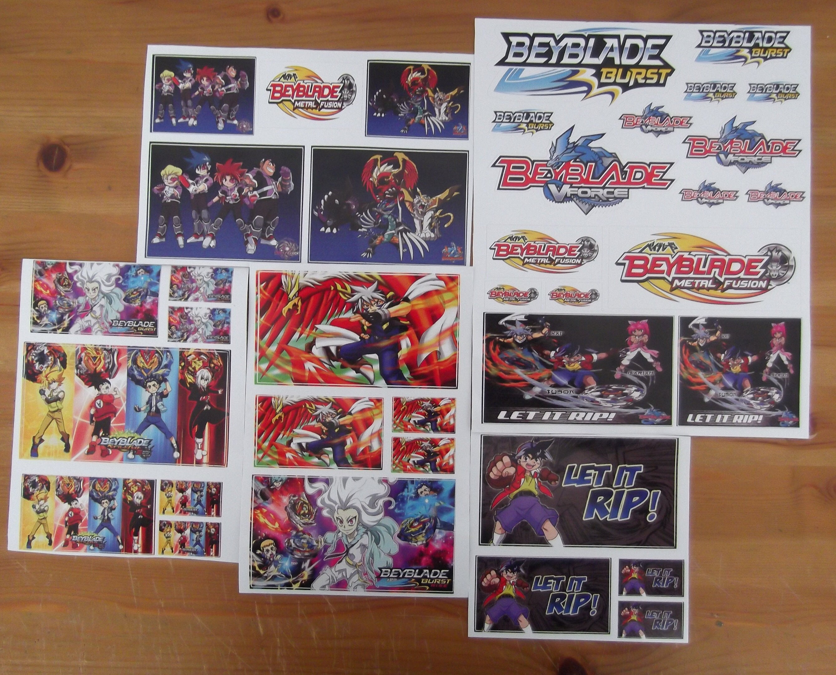 Set of Beyblade Decals Stickers. Perfect for Stadiums, Arena's or Toys ...