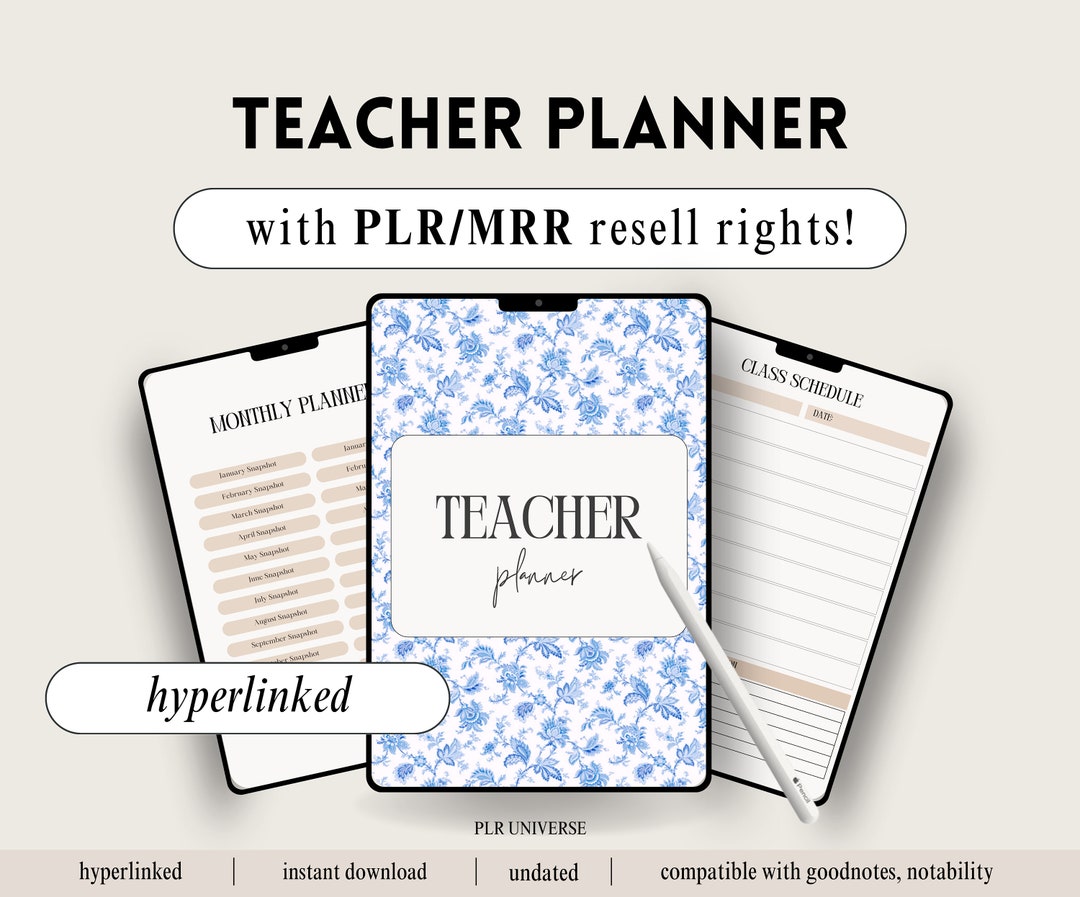 PLR Planners, MRR Digital Planner, PLR Journal, Plr Digital Product ...