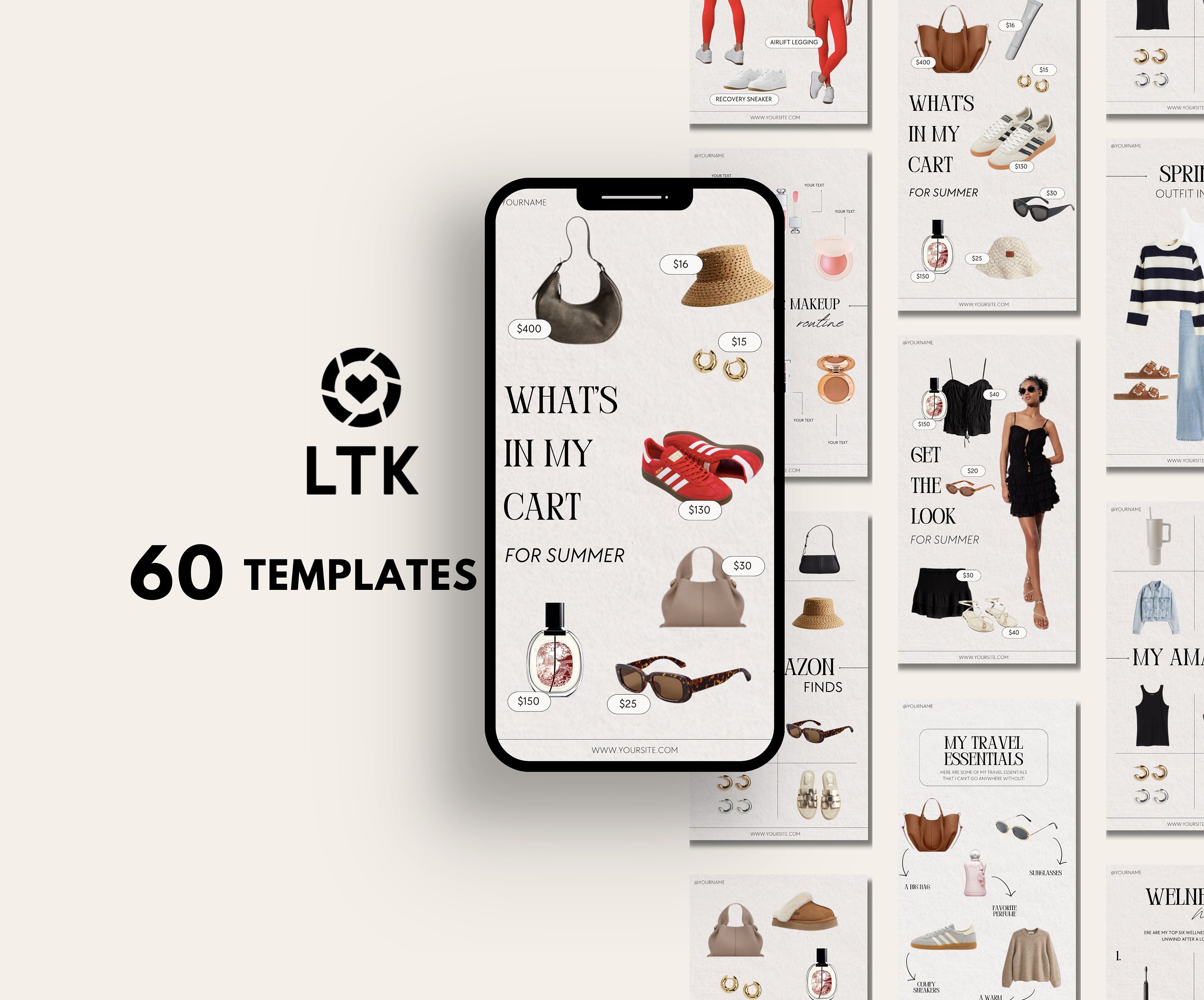 LTK Canva Templates, LTK Templates Neutral, LTK Gift Guide Template ...