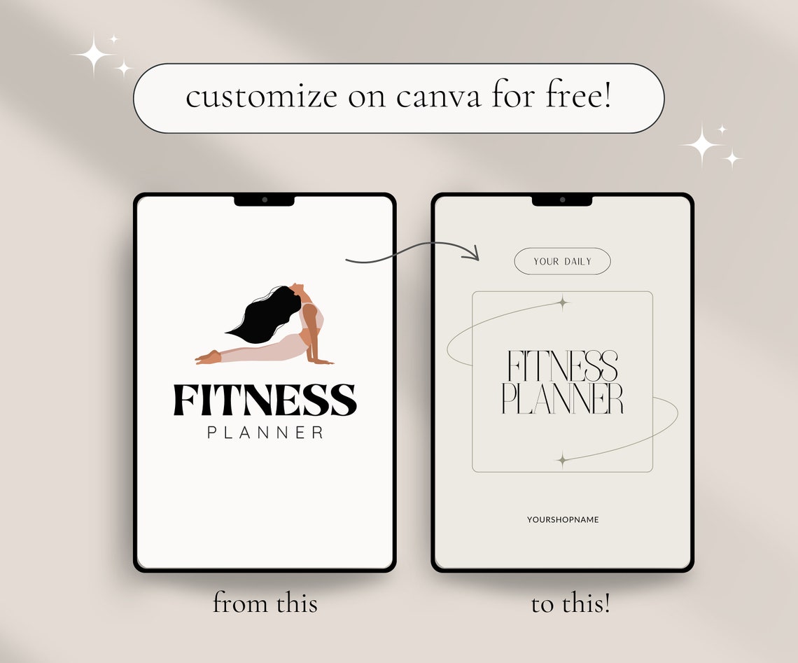PLR Fitness Planner, PLR Planners, MRR Digital Planner, Plr Journal ...
