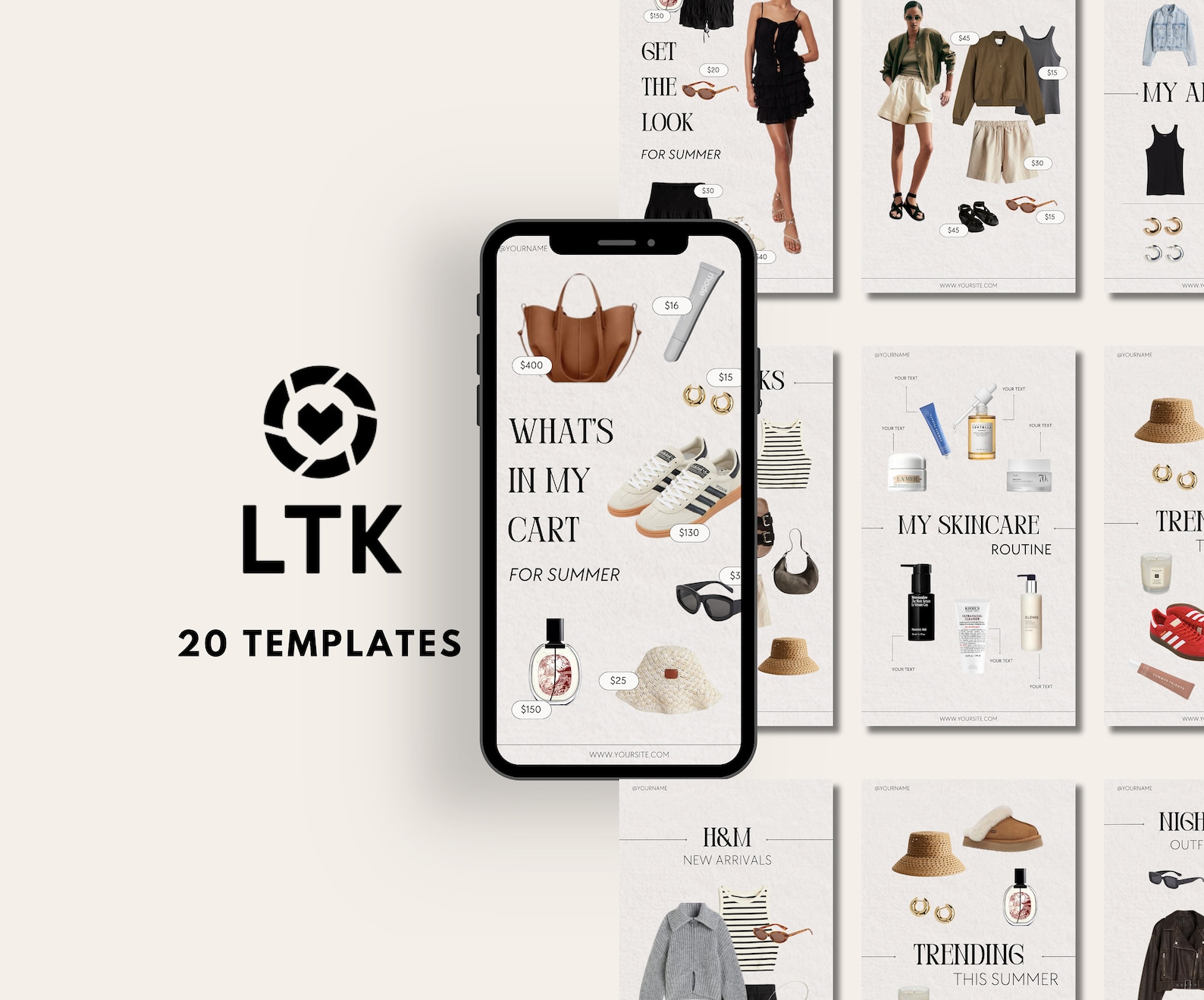 LTK Canva Templates, LTK Templates Neutral, LTK Gift Guide Template ...