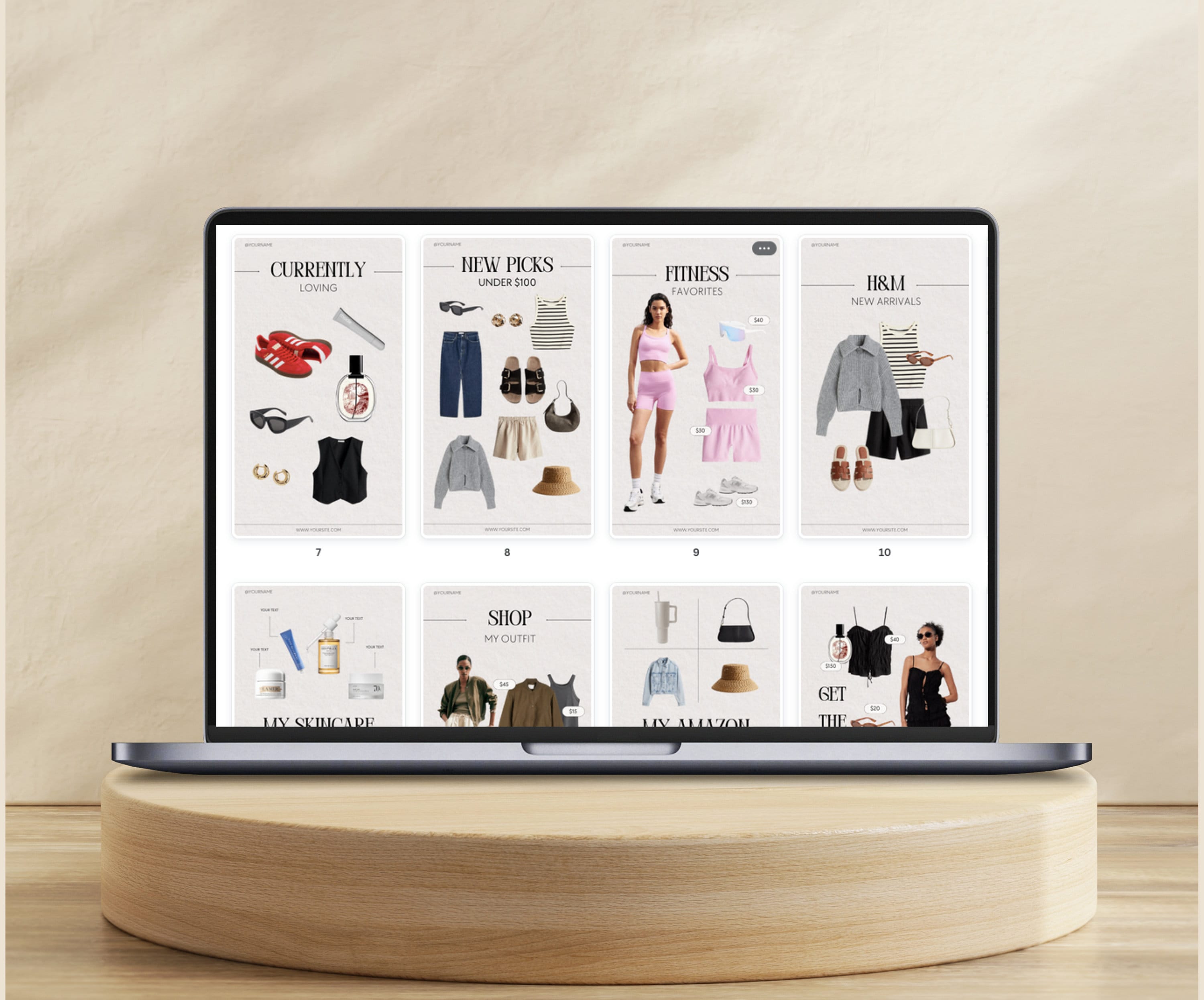 LTK Canva Templates, LTK Templates Neutral, LTK Gift Guide Template ...