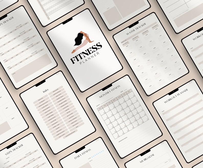 PLR Fitness Planner, PLR Planners, MRR Digital Planner, Plr Journal ...