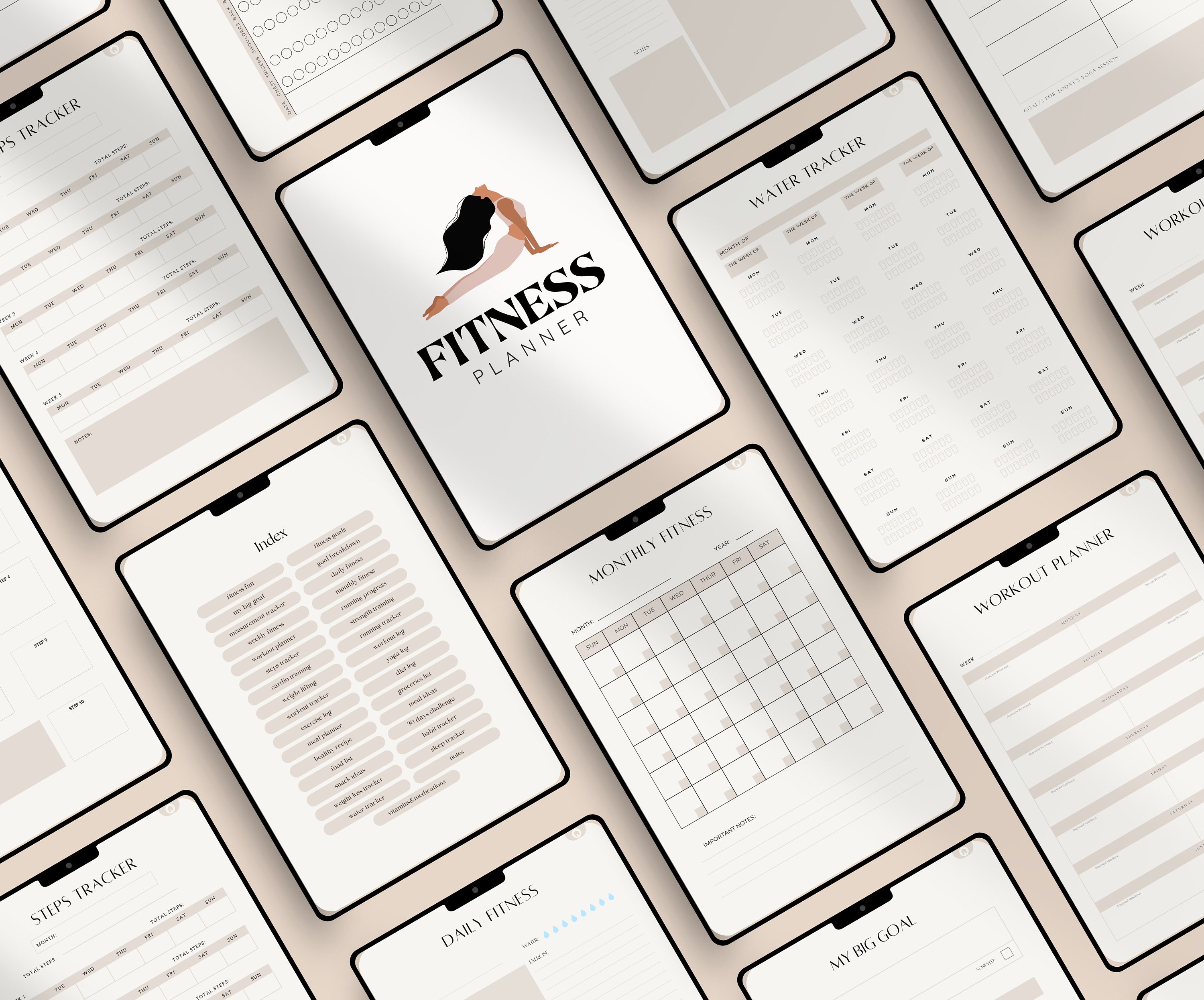 PLR Fitness Planner, PLR Planners, MRR Digital Planner, Plr Journal ...