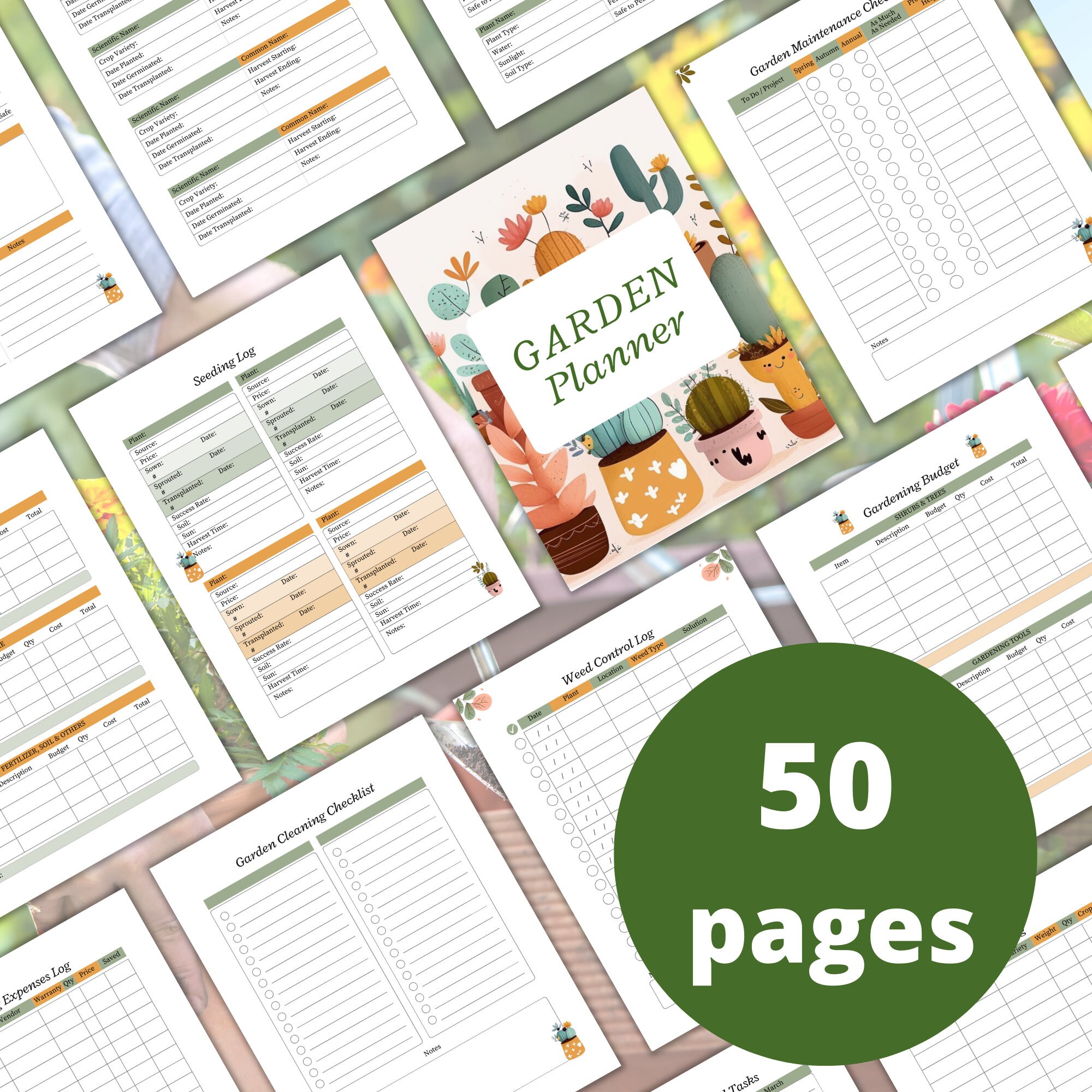 Gardening Planner | Garden Planning | Garden Plans | Plant Care Journal ...
