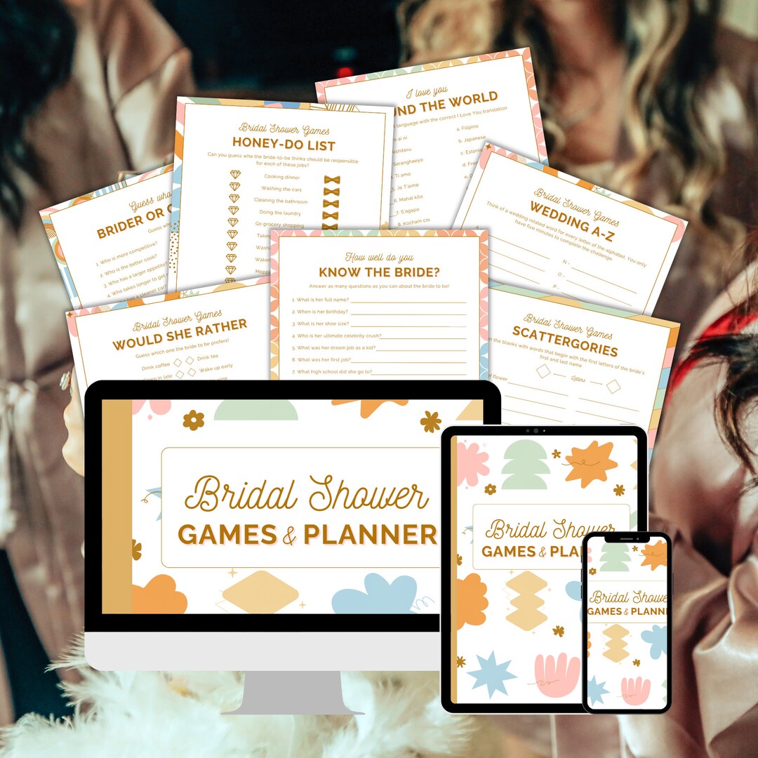 Bridal Shower Planner, Bridal Shower Book, Bridal Shower Menu, Bridal ...