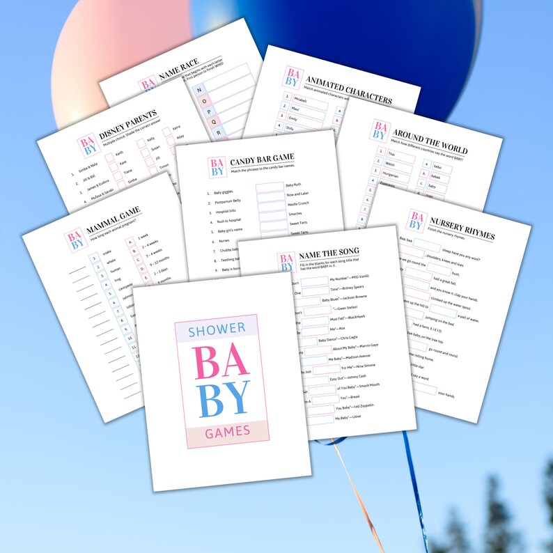 Fun Baby Shower Games Neutral Baby Shower Games Baby Shower Games ...