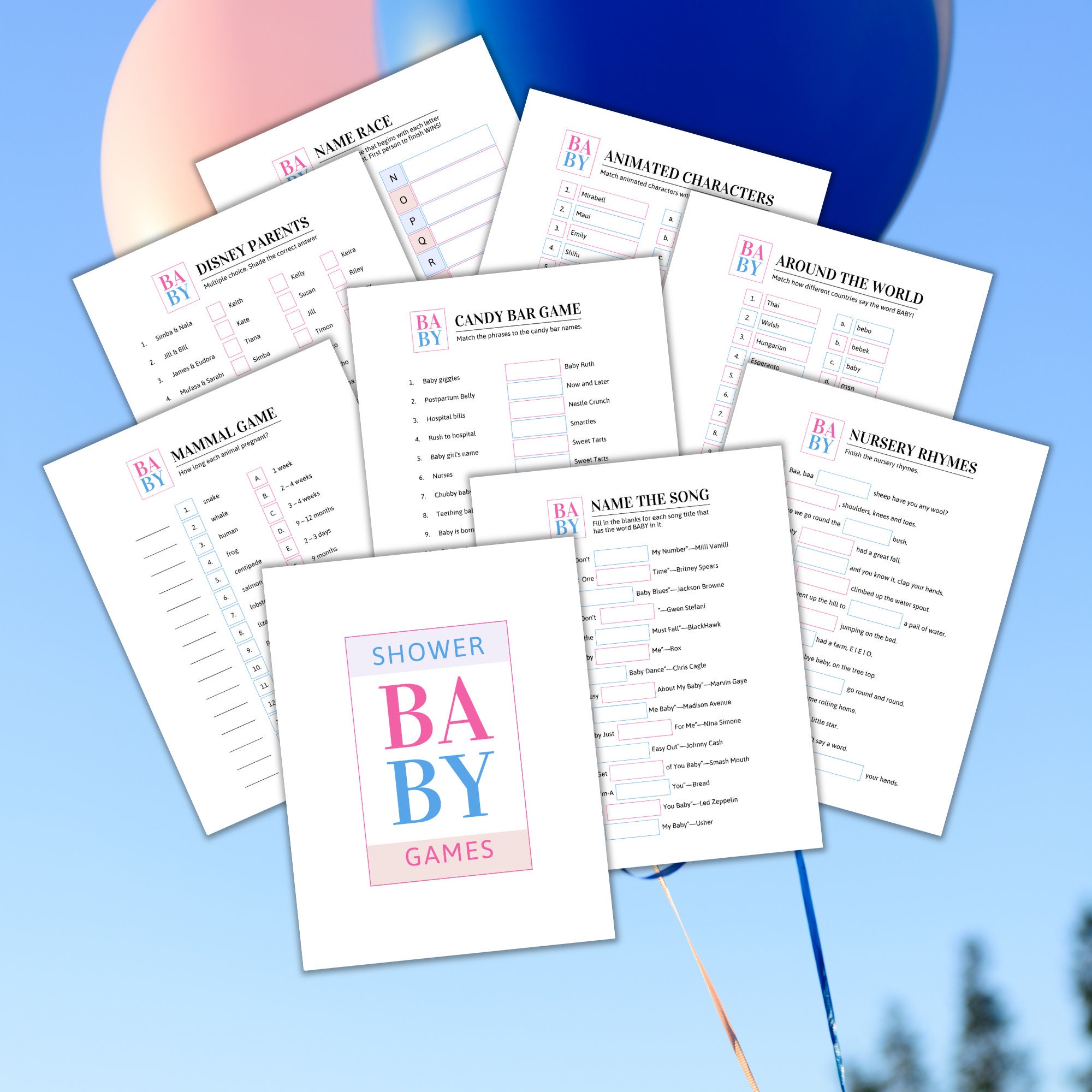 Fun Baby Shower Games Neutral Baby Shower Games Baby Shower Games ...