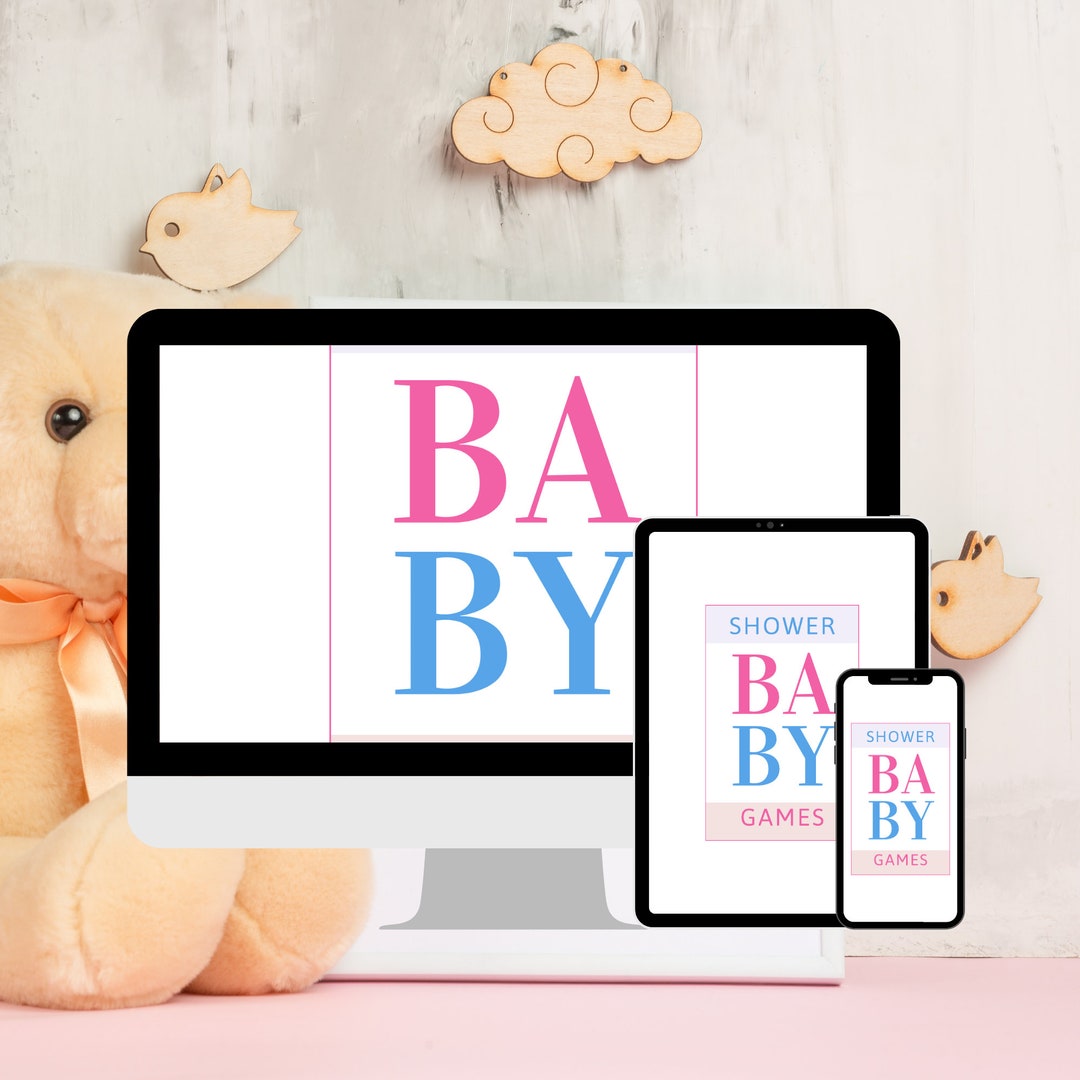 Fun Baby Shower Games | Neutral Baby Shower Games | Baby Shower Games ...