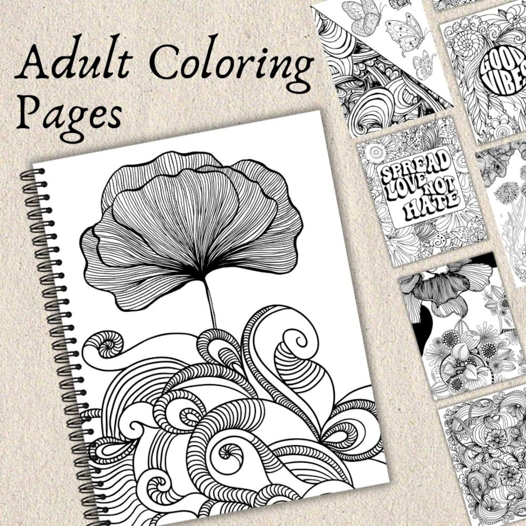 10 Printable Adult Coloring Pages | Intricate Designs for Relaxation ...