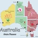 Printable Australia Map | Australia Map Print | Australia Map | Study ...