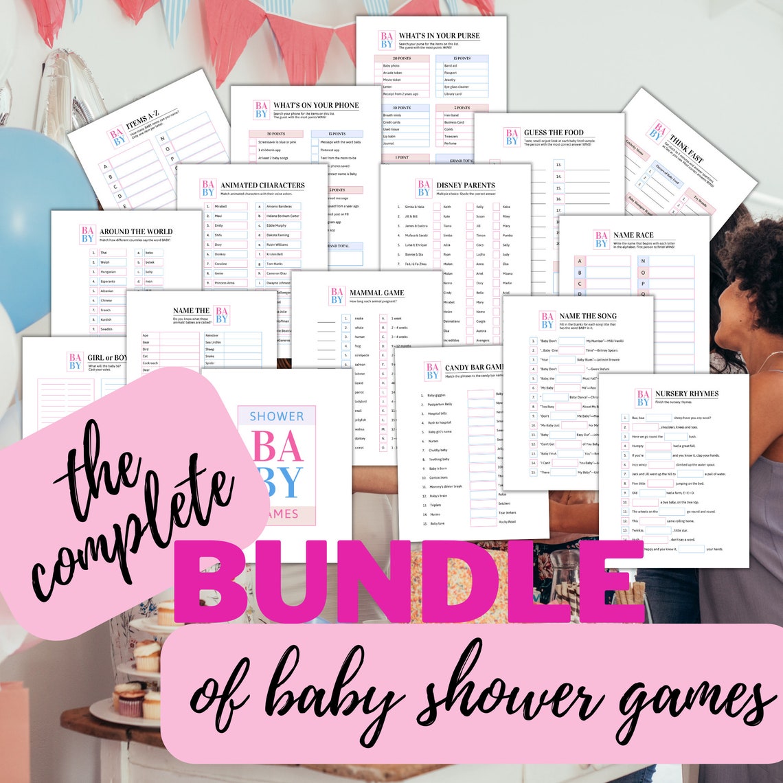 Fun Baby Shower Games Neutral Baby Shower Games Baby Shower Games ...