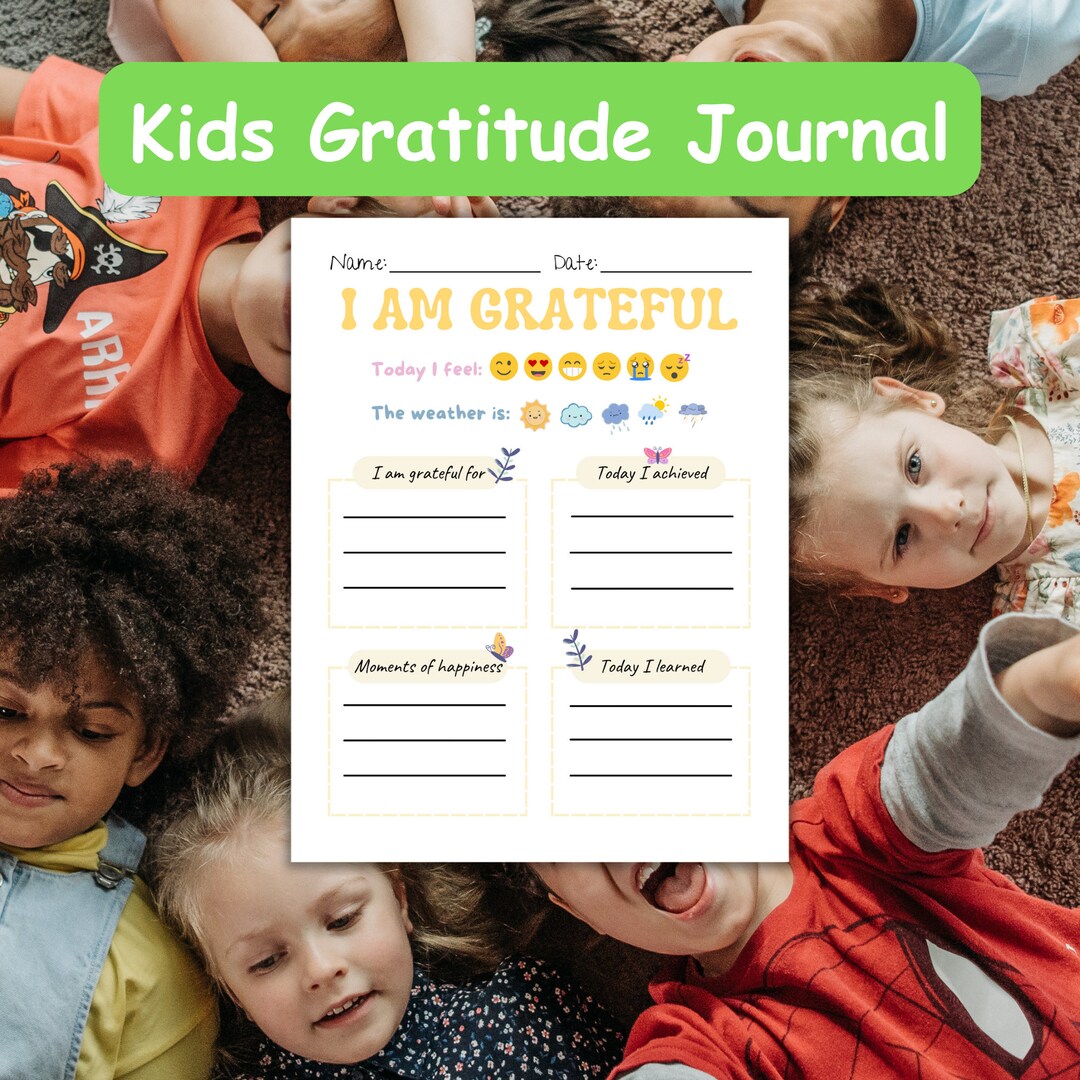 Kids Gratitude Journal | Gratitude Planner | Mindfulness Journal ...