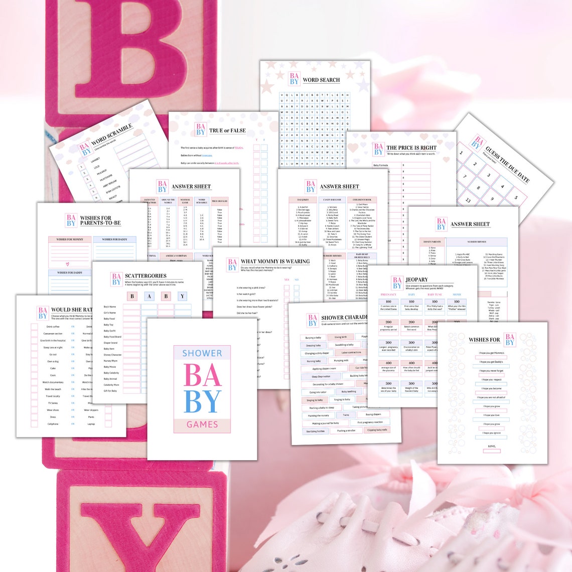 Fun Baby Shower Games Neutral Baby Shower Games Baby Shower Games ...