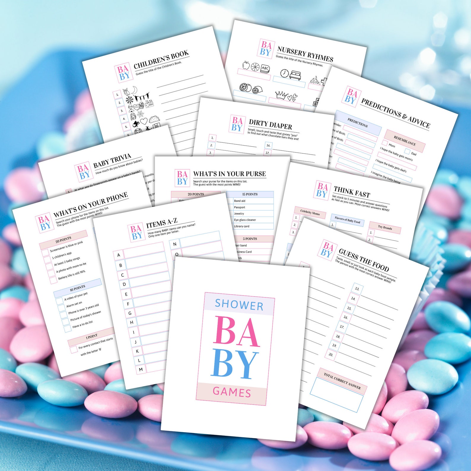 Fun Baby Shower Games Neutral Baby Shower Games Baby Shower Games ...
