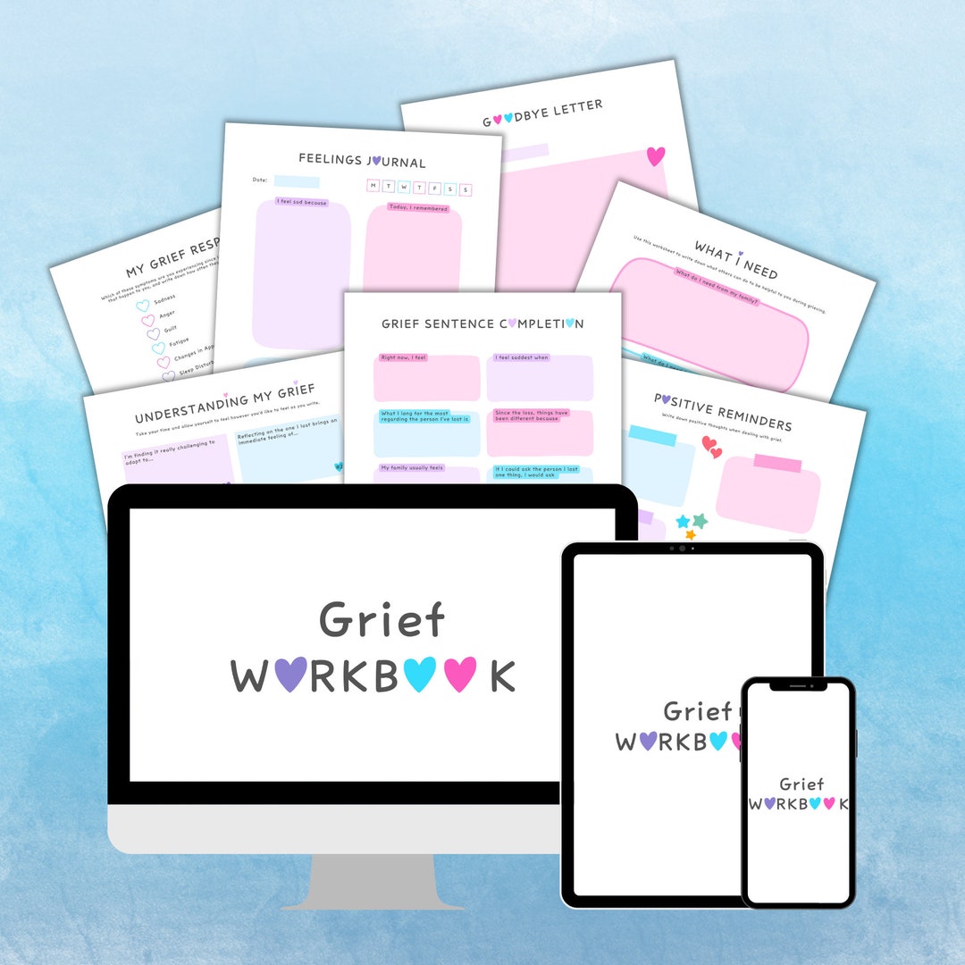 Grief Workbook | Grief and Loss | Loss of Loved One | Therapy ...