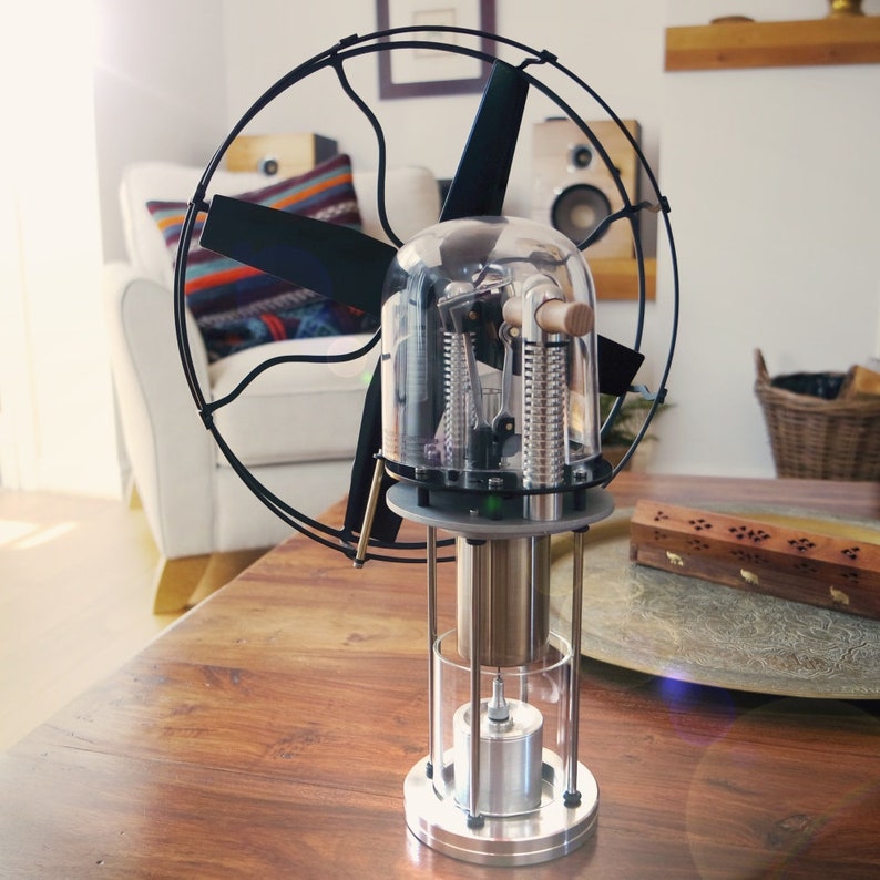 Windjammer Fan - Stirling Engine - Vintage / Retro Style Table Fan ...