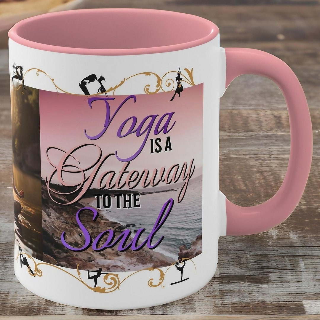 Yoga Mug Quotes About Life Yoga Gifts Cute Yoga Mug Yoga Lover Mug Yogi ...