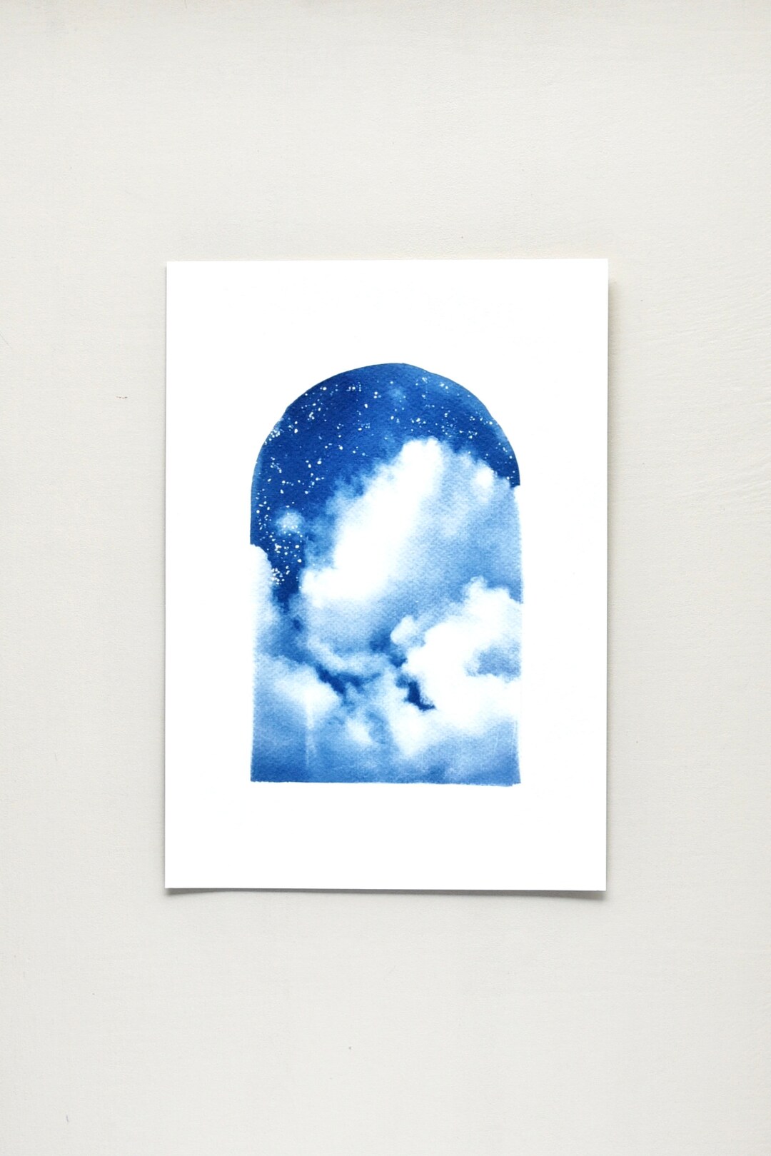 Cyanotype Photo Poster Dreamlike Sky - Etsy