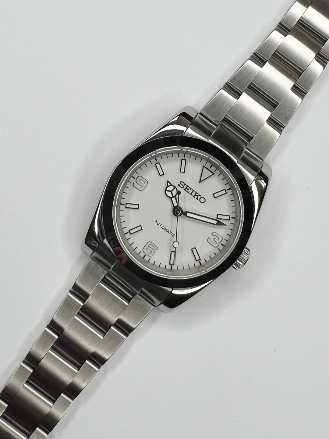 Explorer 36mm 3 6 9 Polar White Dial Custom Seiko Mod Automatic Field ...