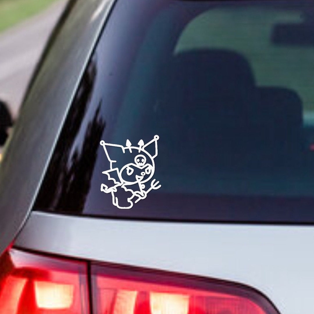 Kuromi Wings Sticker - Decorative Decal for Cars, Laptops, Mirrors ...