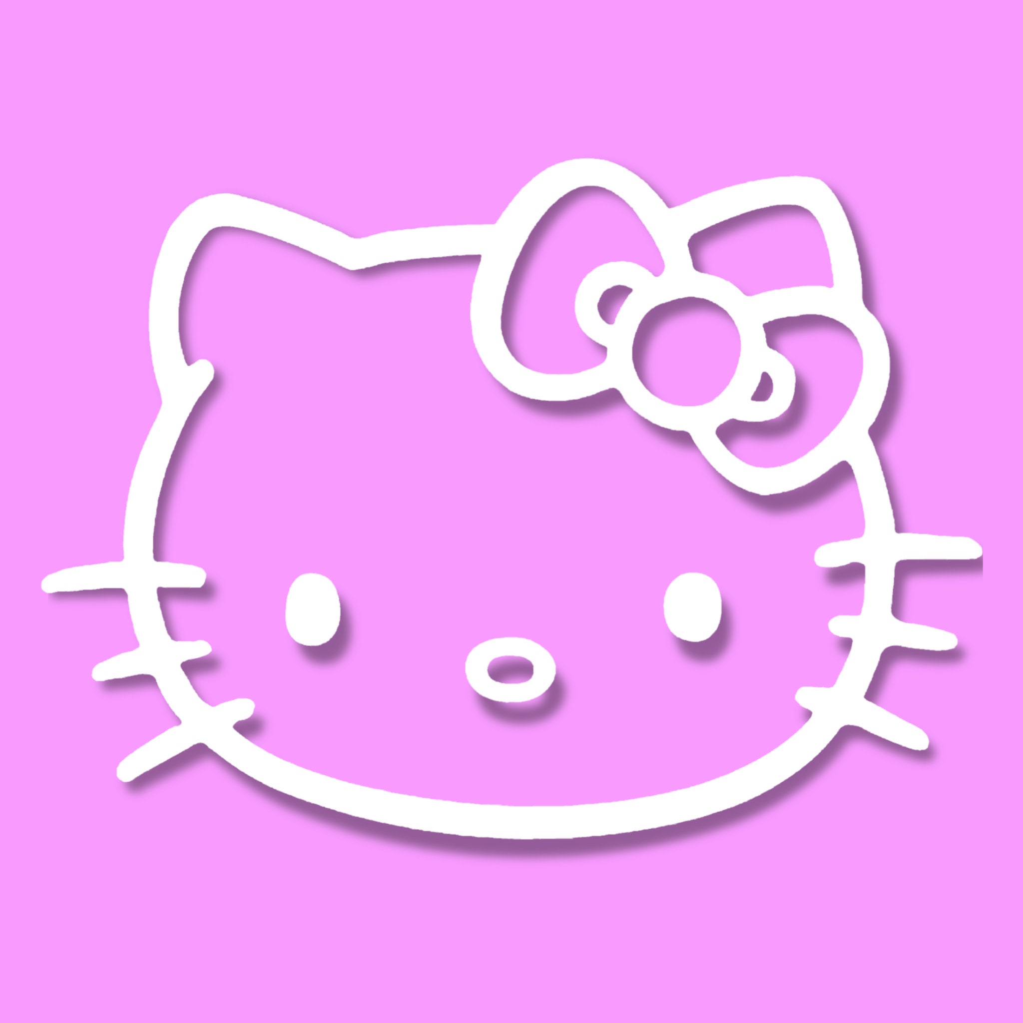 Hello Kitty Vinyl Sticker Decorative Decal for Cars, Laptops, Mirrors ...