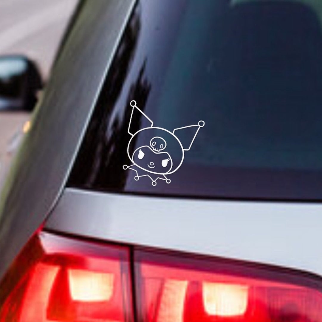 Kuromi Sticker - Decorative Decal for Cars, Laptops, Mirrors, Mugs ...
