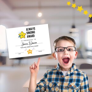 Funny Teacher Certificates, Editable Awards for End of Year Gifts ...