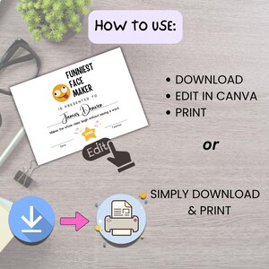 Funny Teacher Certificates, Editable Awards for End of Year Gifts ...