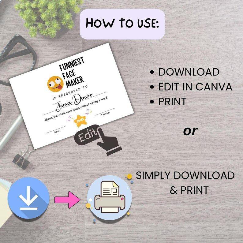Editable Funny Teacher Awards: End-of-year Digital Certificates for ...