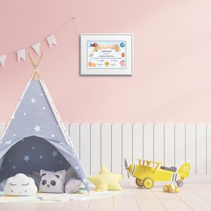 My First Flight Certificate, Editable Kids Award, Milestone Keepsake ...