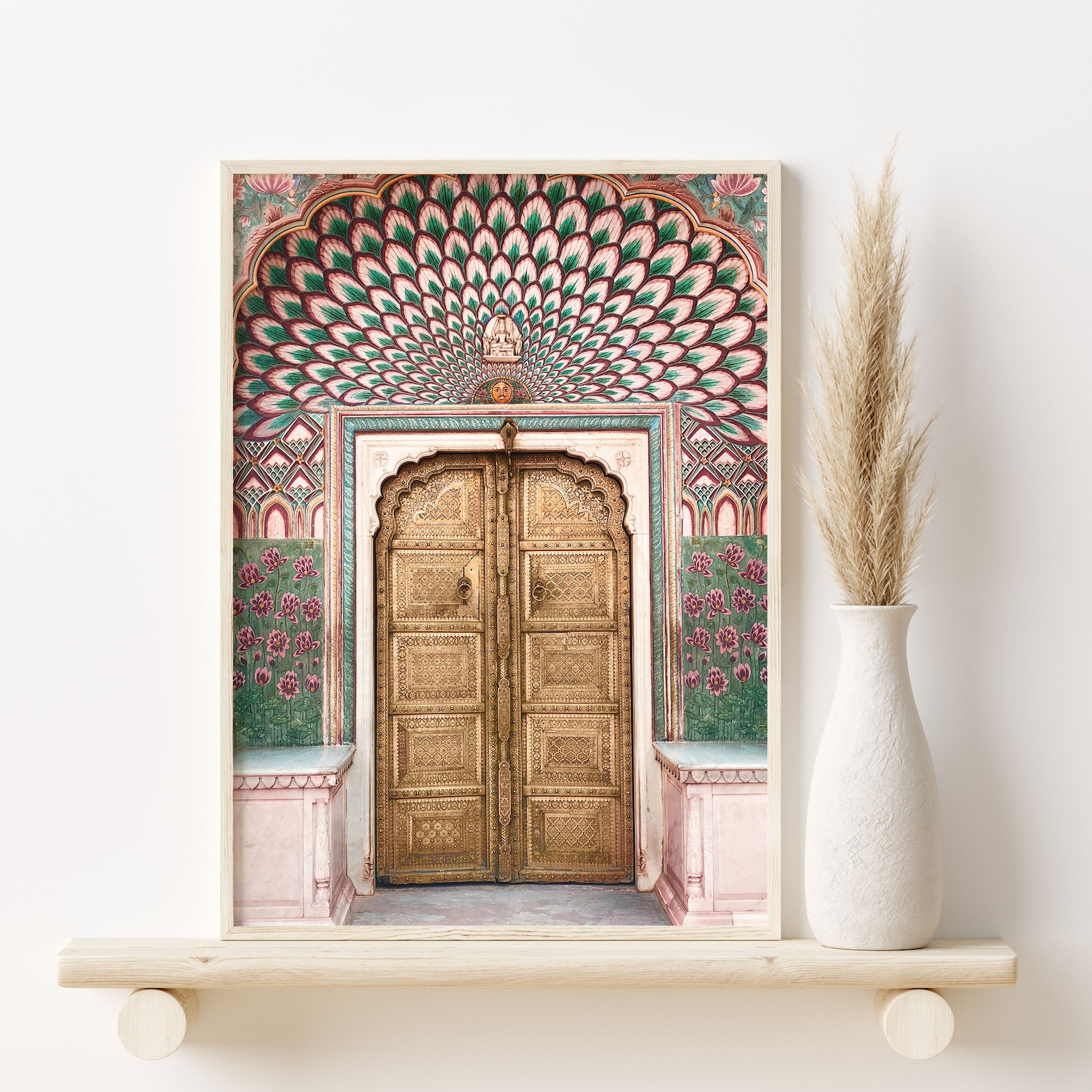 Set of 3 Jaipur Door Photos on Print or Canvas, Modern Indian Wall Art ...