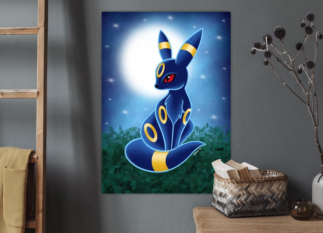 Pokemon Umbreon A4 Poster - Printable Wall Art - Digital Download - Etsy