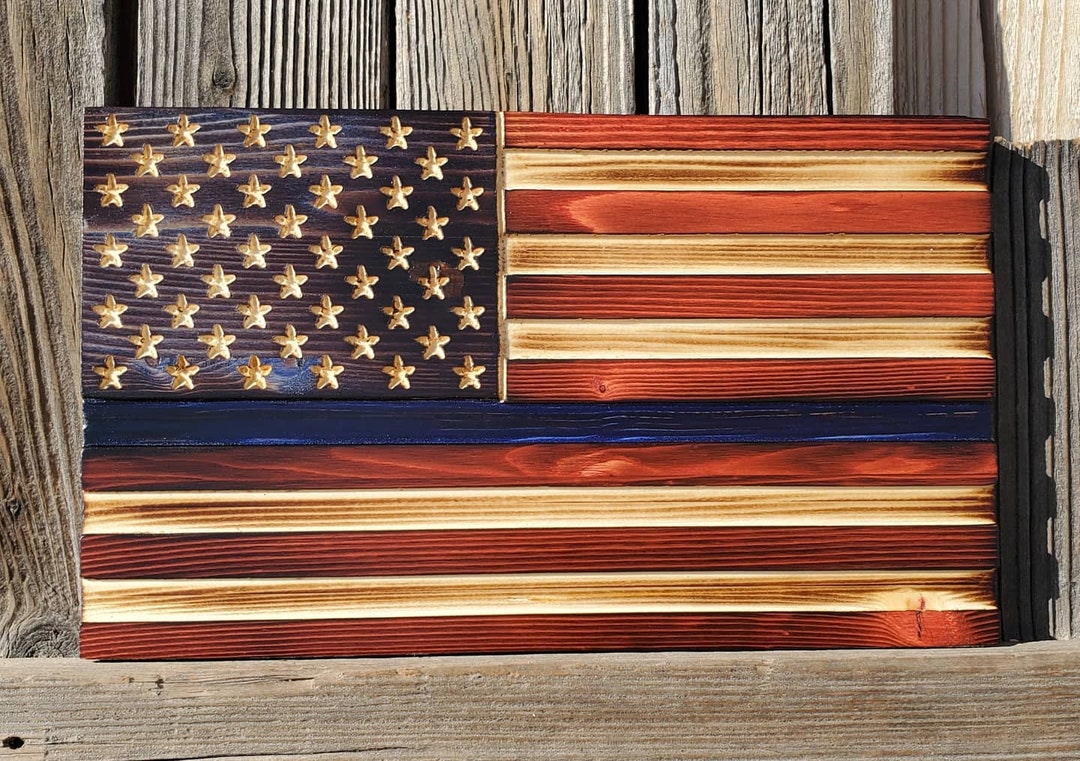 Wood American Flag | Rustic Patriotic Gift - Etsy