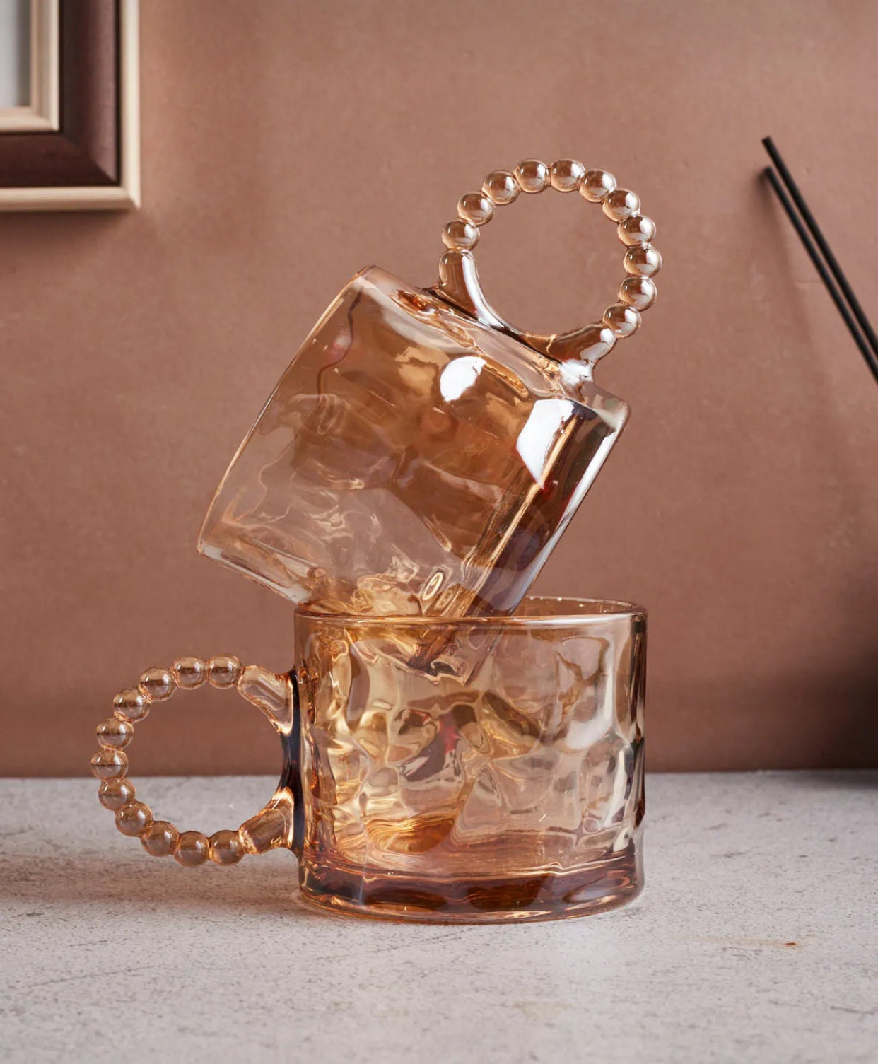 Glass Tea Cup Holograms, Glass Coffee Cupcute Drink Glass, Cute Mug ...