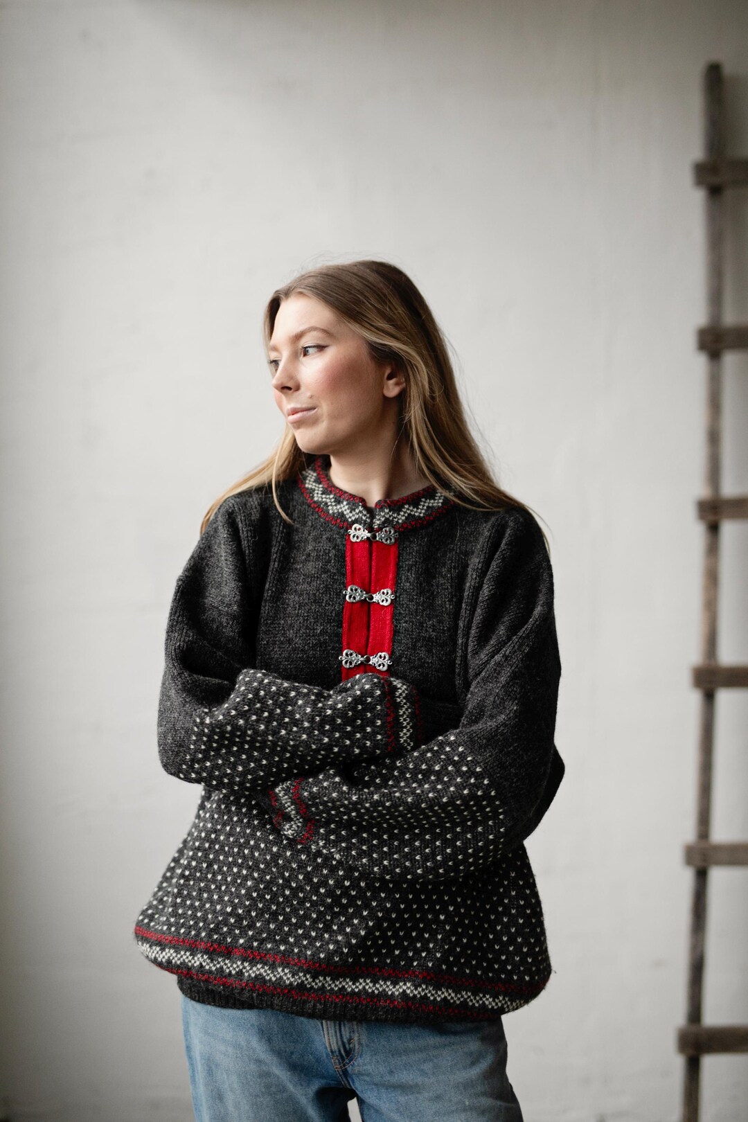Norwool Vintage Sweater, Size XL, Made in Norway, Pure Wool Vintage ...