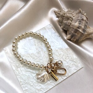 Pearl High Quality Purse Chain, Elegant Pearl Keychain,pearl Keyring ...